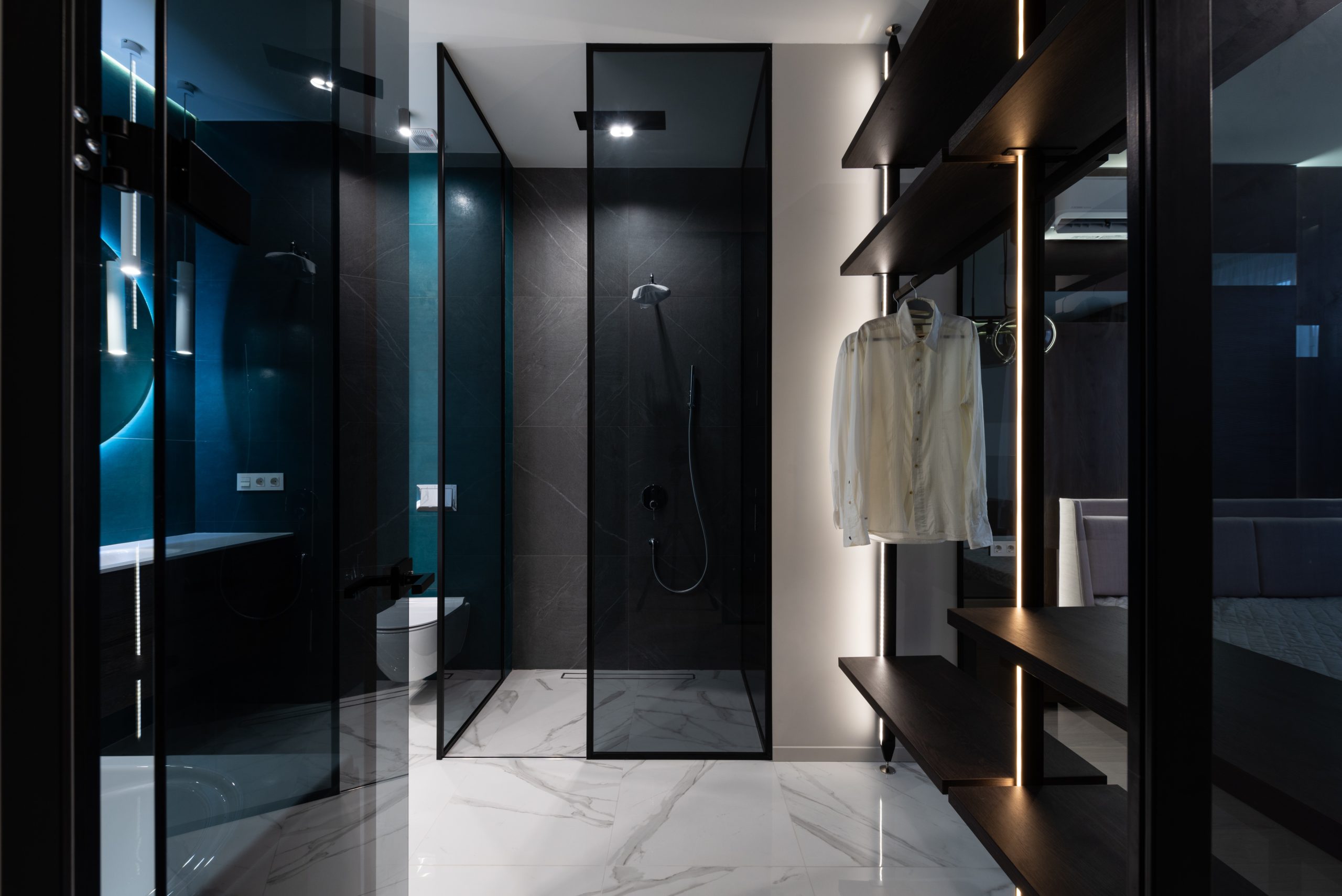 Custom Walk-in Closet Design by InDesign Kitchen and Bath